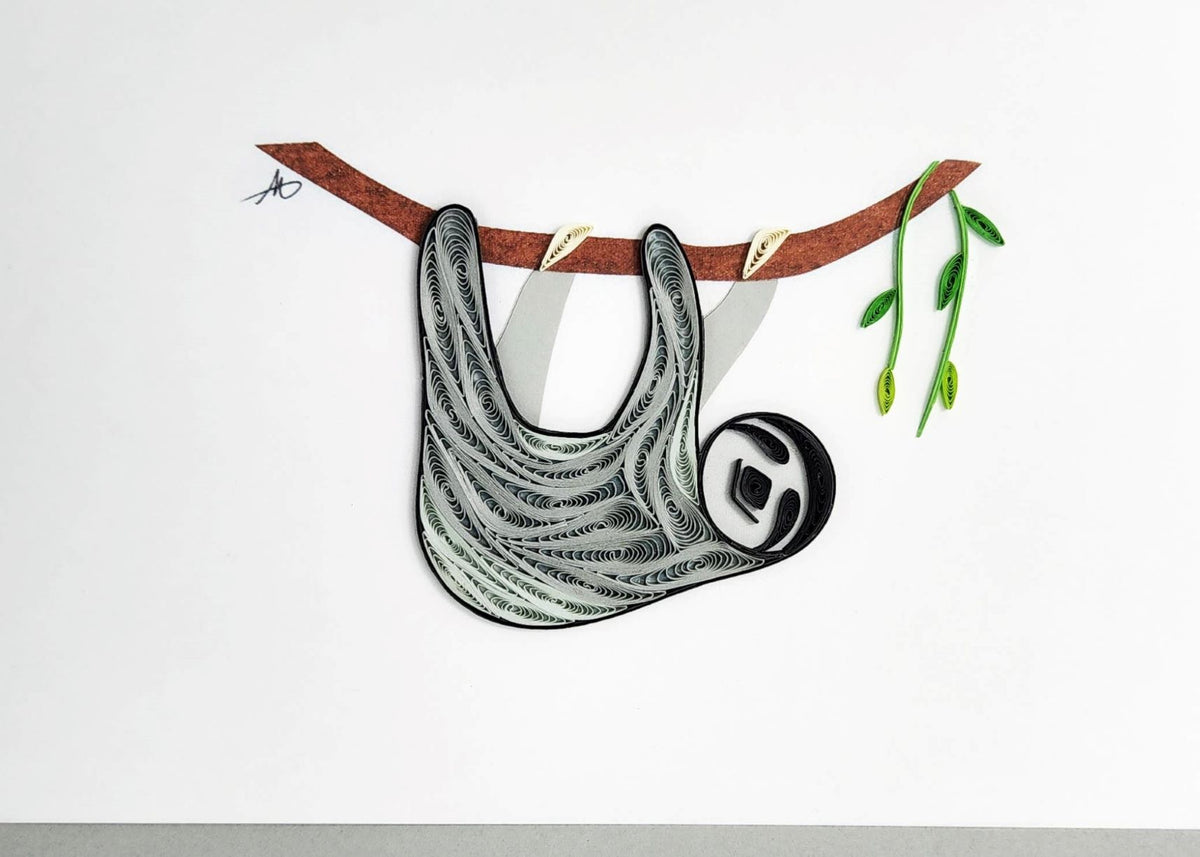 Sloth - Iconic Quilling – Aubergine