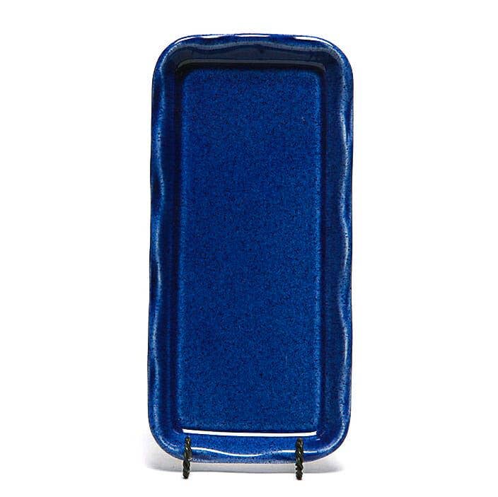 American Blue Small Frilly Tray - Emerson Creek Pottery – Aubergine